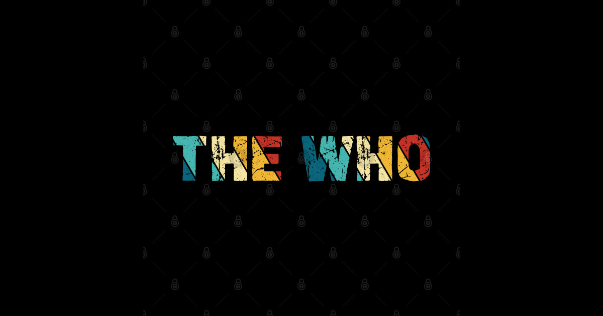 Retro Color - The Who - The Who - Sticker | TeePublic