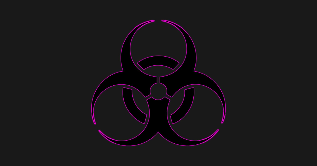 Bio-hazard Neon Pink - Biohazard - T-Shirt | TeePublic