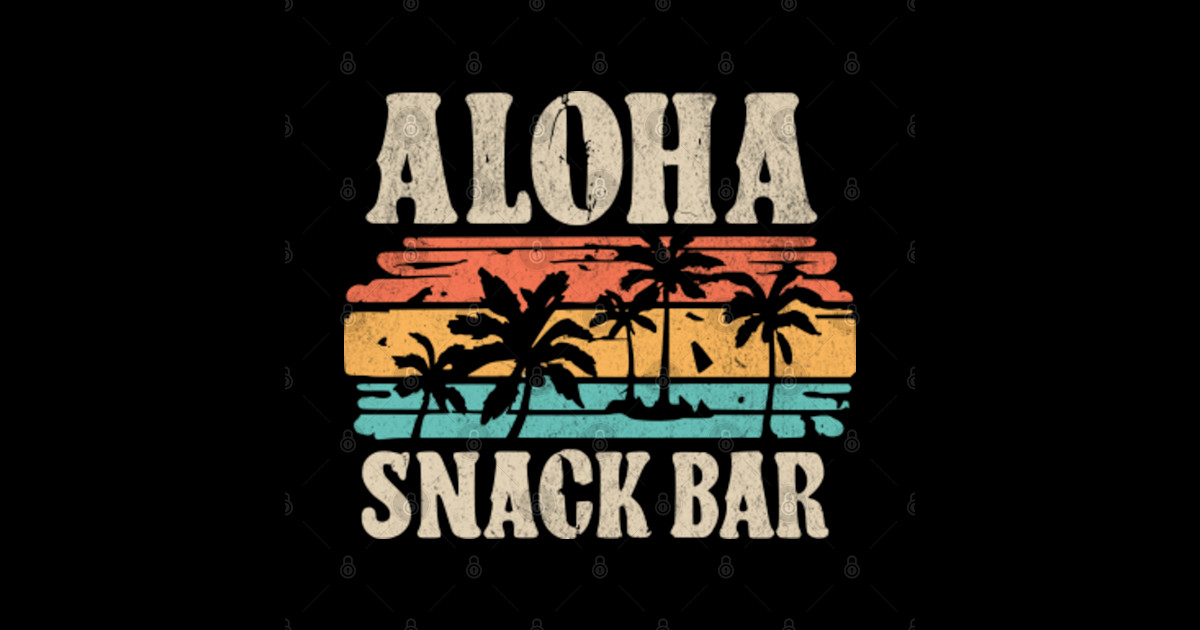 Aloha Snackbar - Parody - Sticker | TeePublic