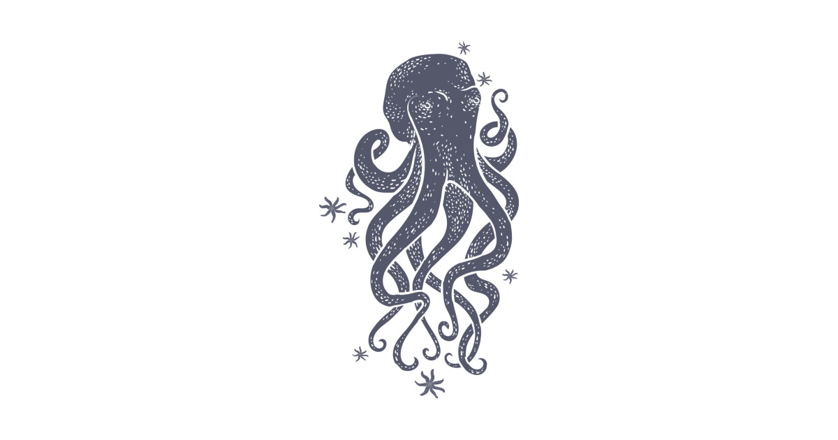 Octopus Squiggly King Of The Sea - Octopus - T-Shirt | TeePublic