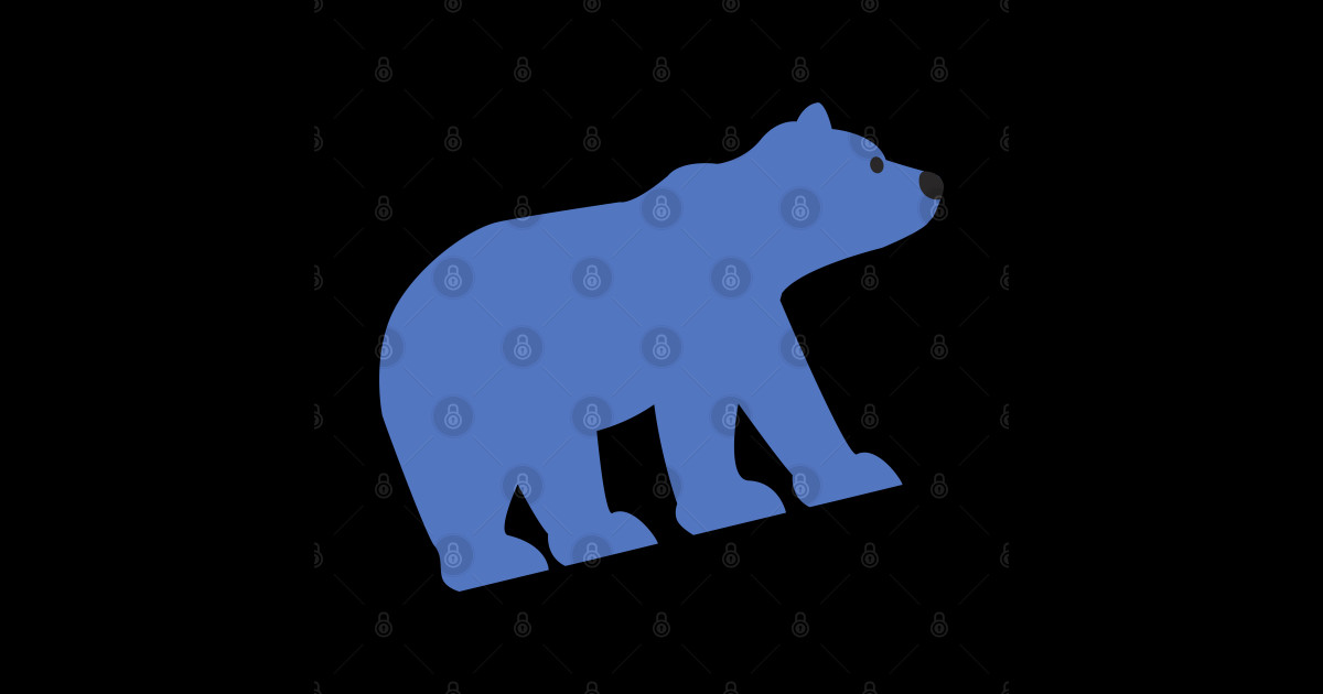 BLUE BEAR POLAR BEAR NORDIC NATURE - Bear - Sticker | TeePublic