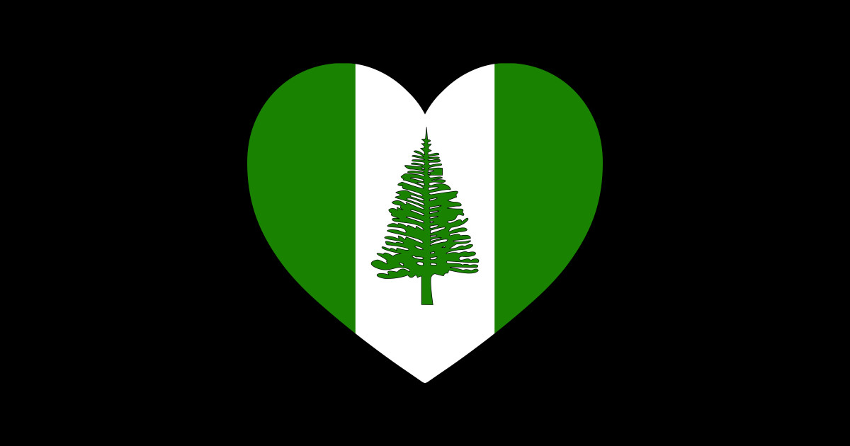Heart - Norfolk Island - Norfolk Island - T-Shirt | TeePublic