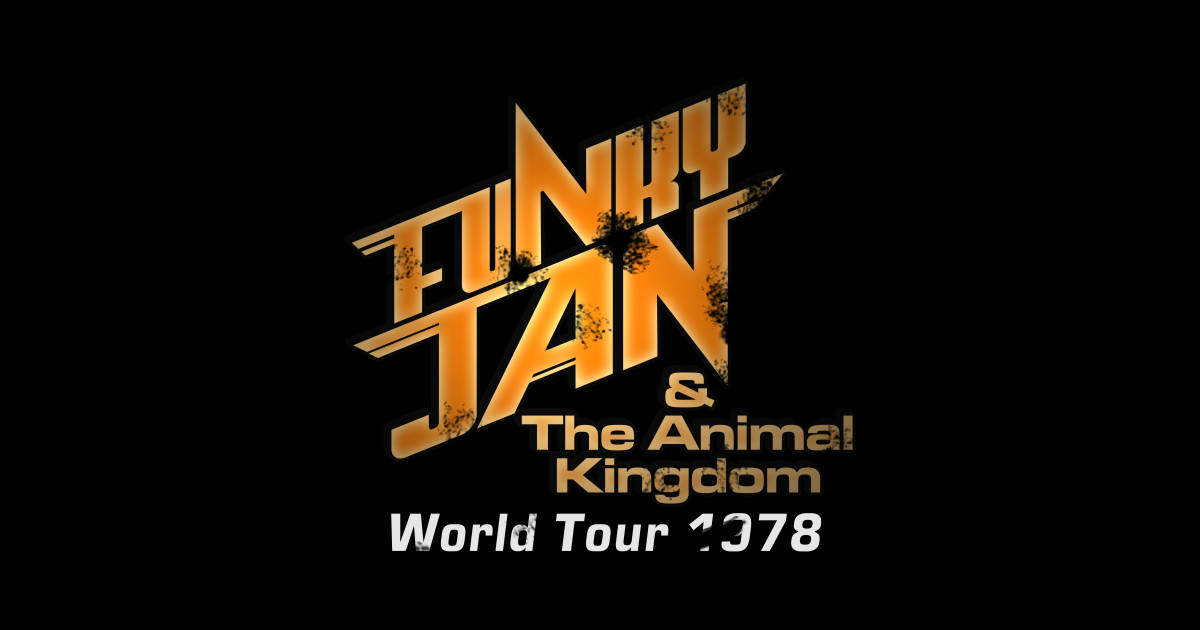 Funky Jan & the Animal Kingdom - Funky Jan - Sticker | TeePublic