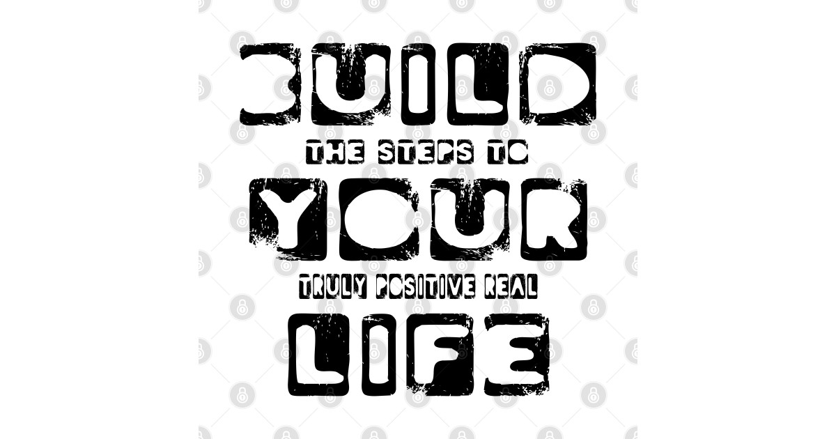 Positive Motivational Life Quotes Typography - Motivational - T-Shirt ...