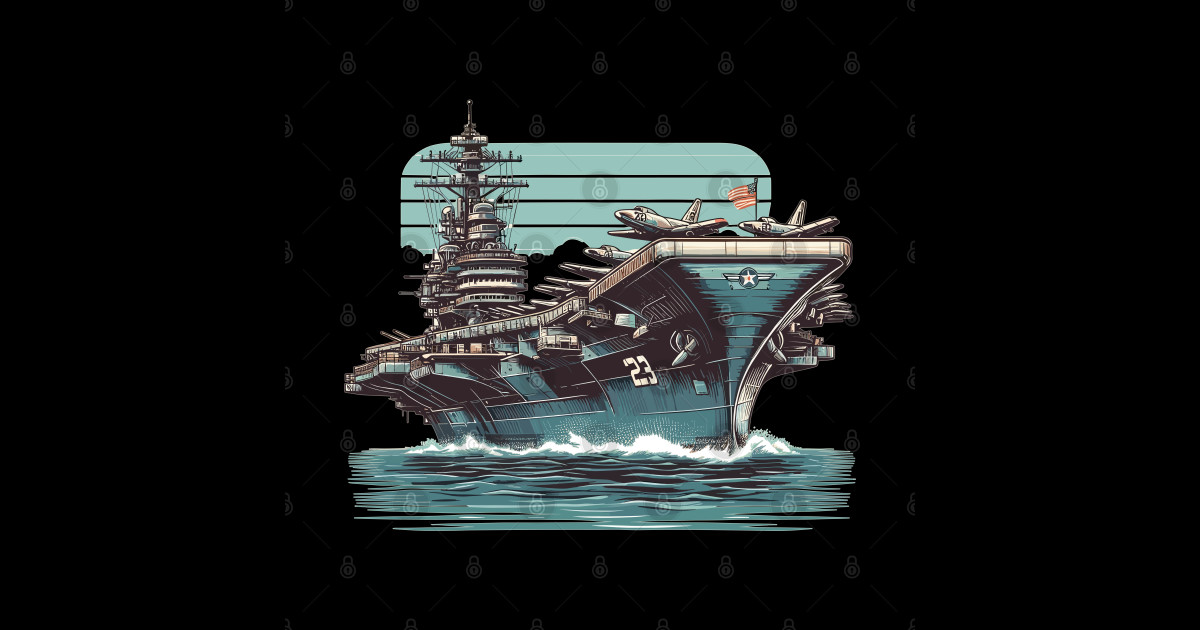 Aircraft carrier - Aircraft Carrier - Sticker | TeePublic
