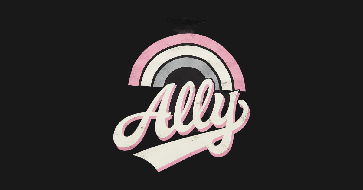 Straight Ally, Asexual Colors, LGBT Pride - Straight Ally Asexual ...