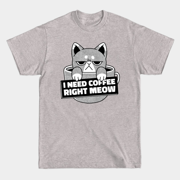 Angry cat coffee drink - Coffee - T-Shirt sold by Transatlantic Ericha ...