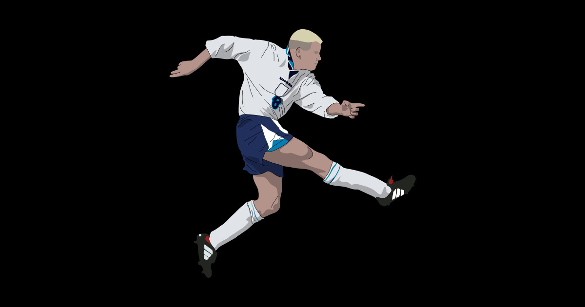 Paul Gascoigne Euro 96 - Gazza - Sticker | TeePublic