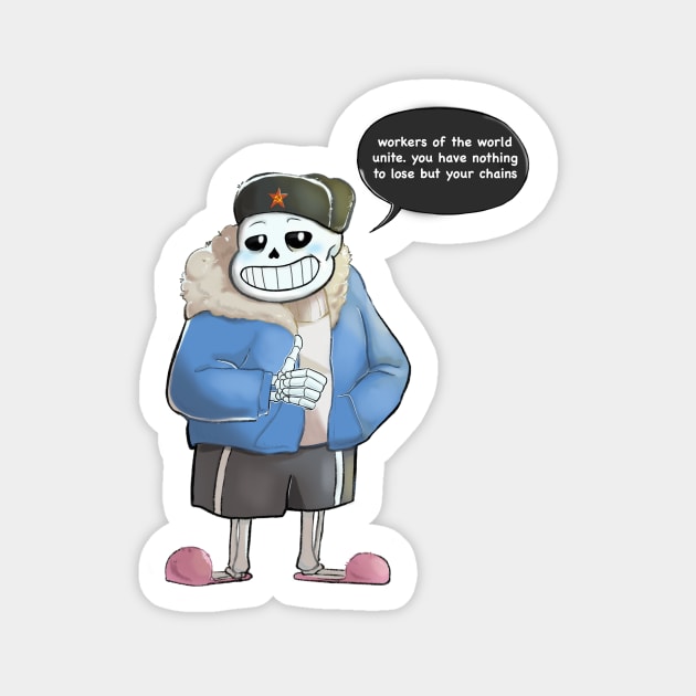 Communist sans - Undertale - Magnet | TeePublic