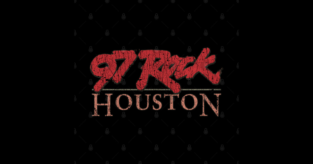 97 Rock Houston 1986 - Radio - Sticker | TeePublic