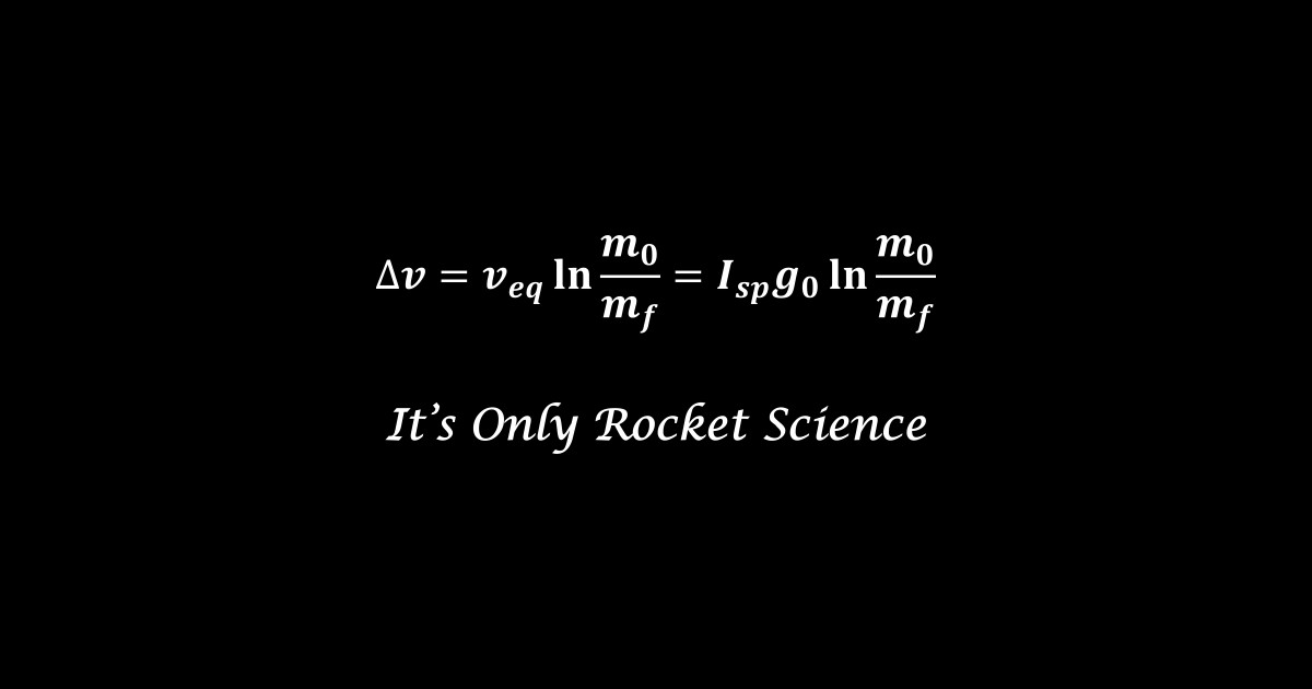 The Rocket Equation - Rocket Science Equations - Magnet | TeePublic