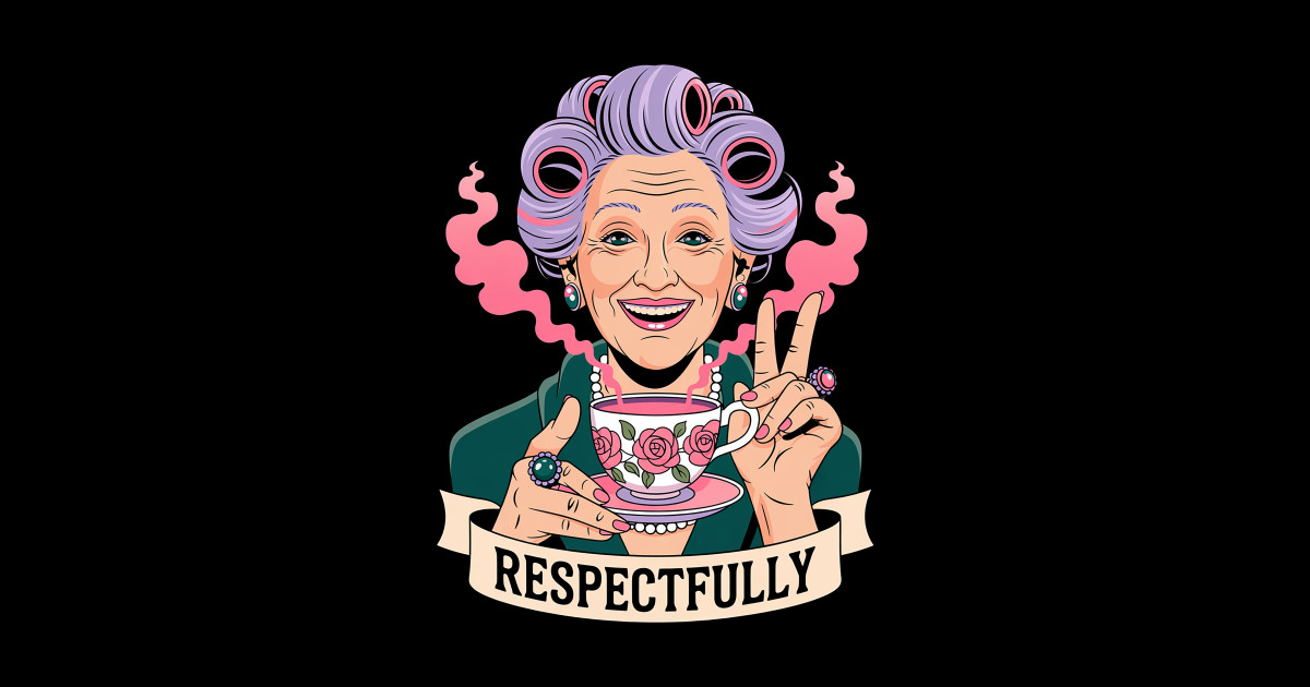 Respectfully Funny Grandma Middle Finger - Respectfully Funny Grandma ...