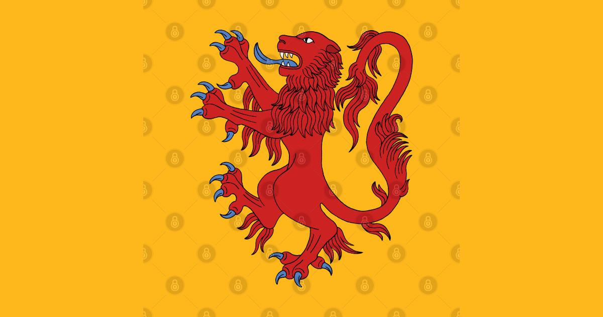 Lion Rampant Gules - Red Lion - T-Shirt | TeePublic