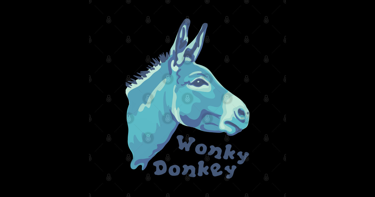 Wonky Donkey - Funny Donkey - Sticker | TeePublic