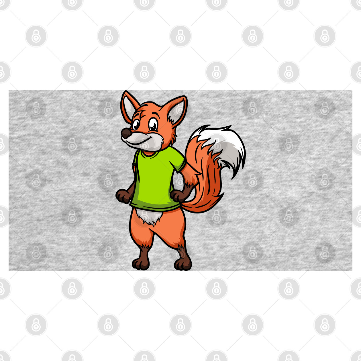 Cute Anthropomorphic Human-like Cartoon Character Fox in Clothes - Cute ...