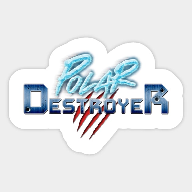 Polar Destroyer logo - Polar Bear - Sticker | TeePublic