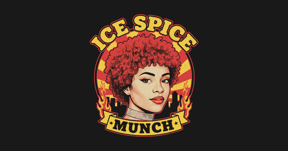 Ice Spice Rapper Face - Ice Spice - T-Shirt | TeePublic