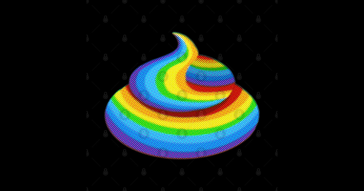 Rainbow Poop - Rainbow Poop - Sticker | TeePublic