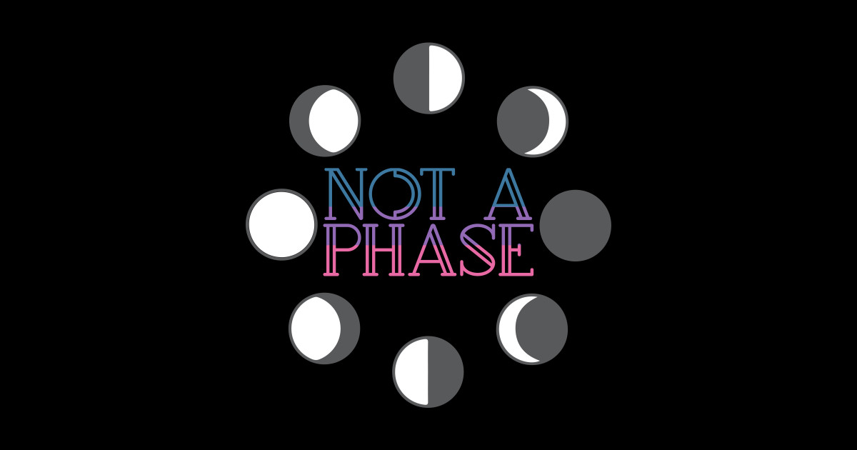 not a phase - Bi Pride - Sticker | TeePublic