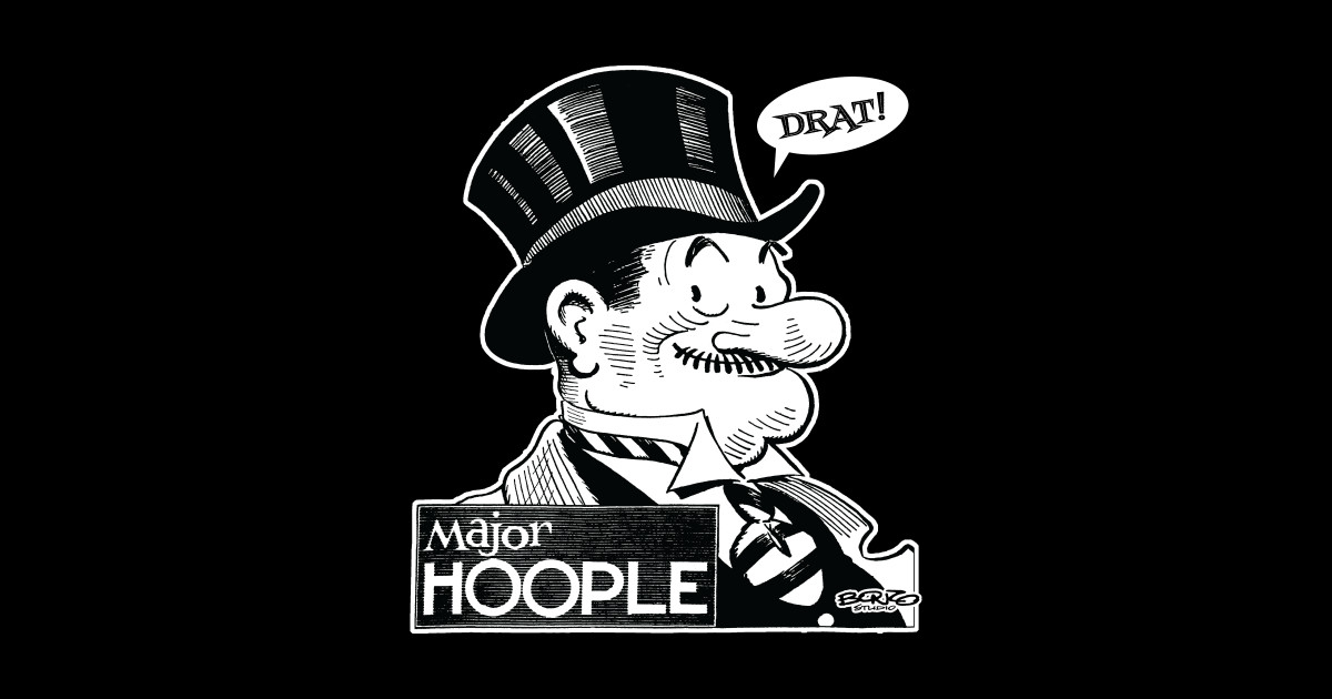 Major Hoople - Drat! - Comicstrip - Sticker | TeePublic