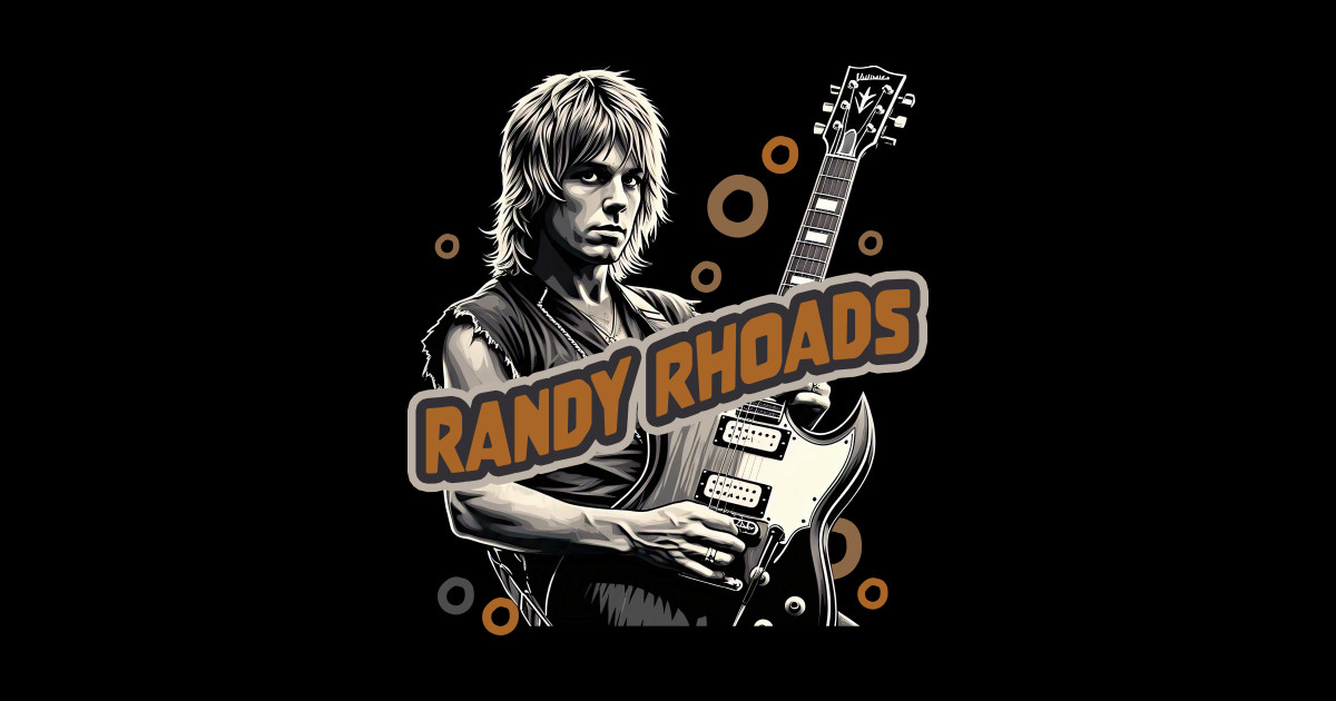 Randy Rhoads, Legendary. Guitar Hero - Randy Rhoads - Sticker | TeePublic