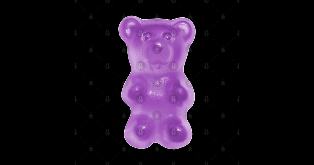gummy bear (purple) - Gummy Bears - Sticker | TeePublic