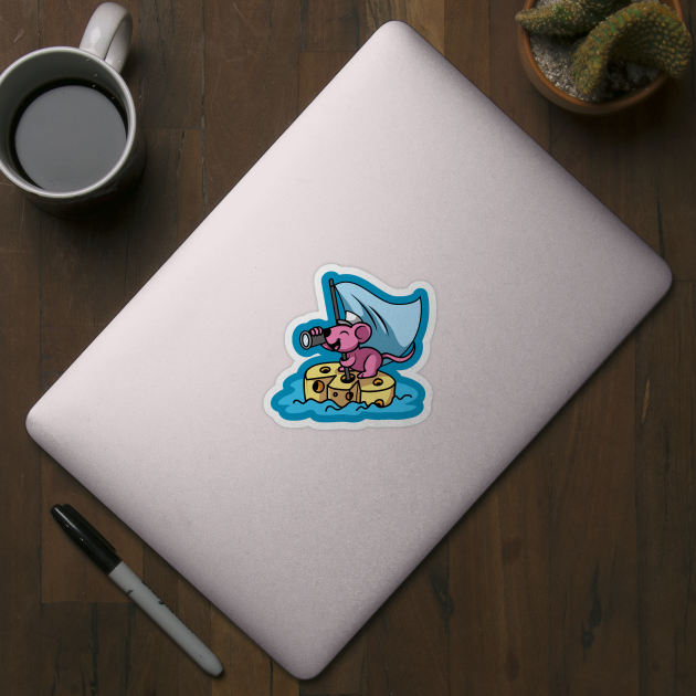 Captain Mouse - Petanimations - Sticker | TeePublic