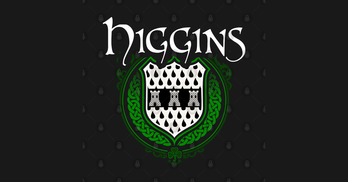 Higgins Family Irish Coat of Arms Clan Crest - Higgins Family - T-Shirt ...
