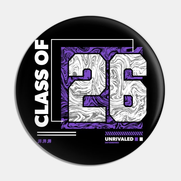 Class of 2026 Urban Streetwear // Graduation Class of '26 Purple ...