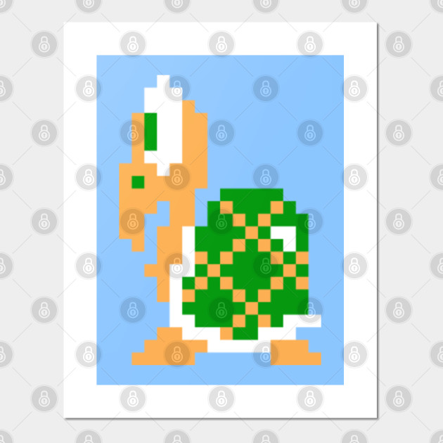 8-Bit Turtle - Koopa - Posters and Art Prints | TeePublic