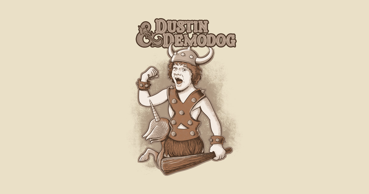 Dustin e Demodog - Serie - T-Shirt | TeePublic