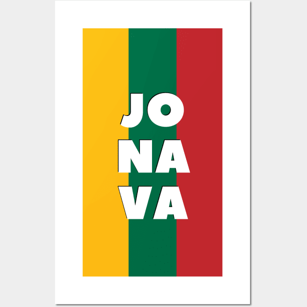 Jonava City in Lithuanian Flag - Flag Of Lithuania - Posters and Art ...