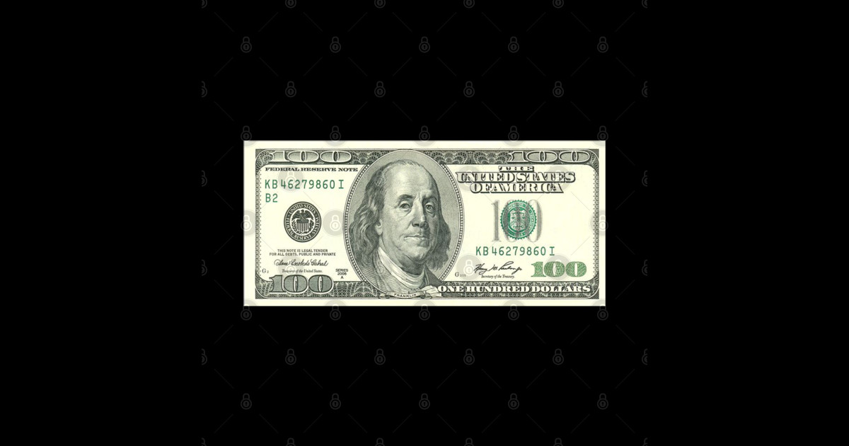 Dollar Bill - Dollar Bill - Sticker | TeePublic