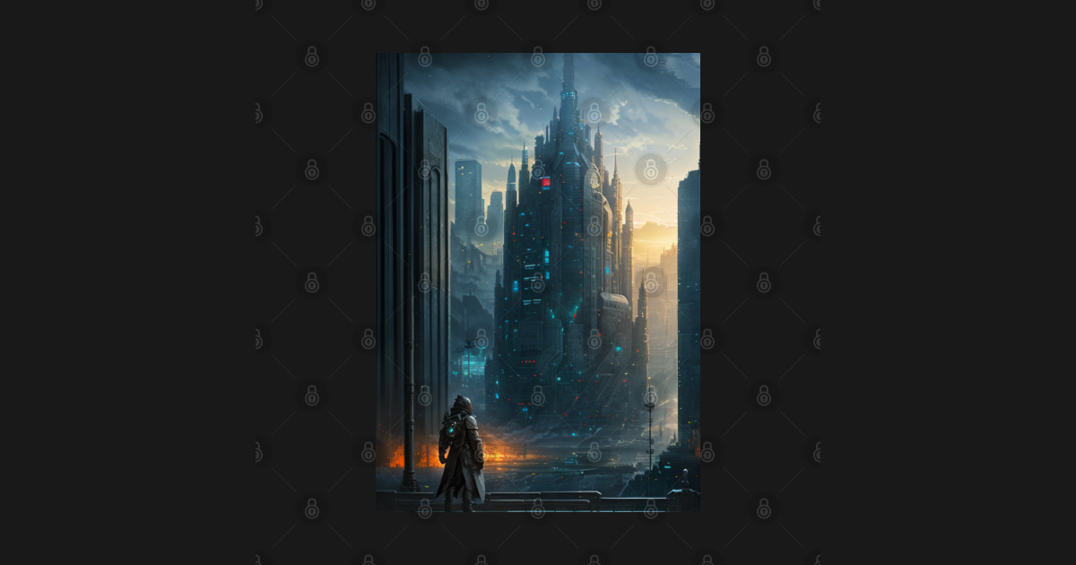 Chunky Futuristic Building - Future World - T-Shirt | TeePublic
