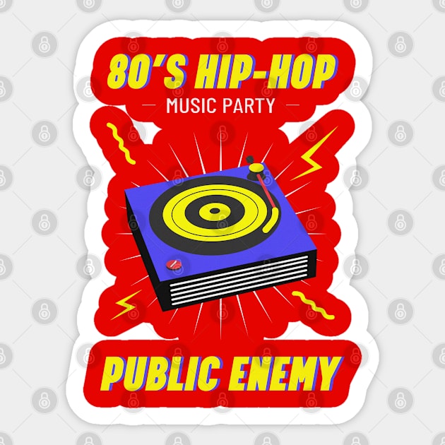 80s Hip Hop Dance - 80s Hip Hop - Sticker | TeePublic