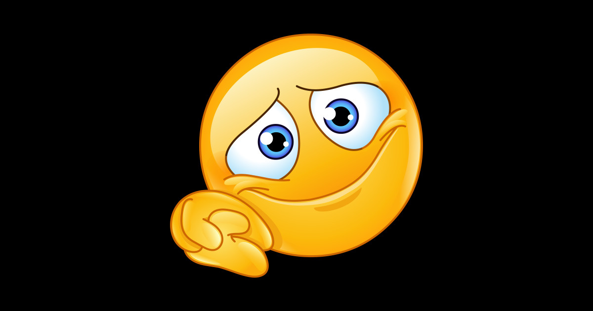 Touched Emoji with Clasped Hands - Emoji - Magnet | TeePublic