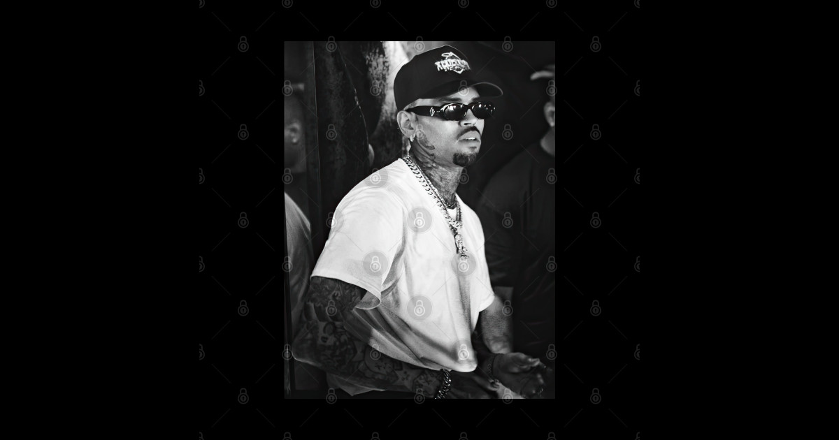 Breezy Bowl XX Chris Brown Tour 2025 Graphic - Chris Brown - Sticker ...