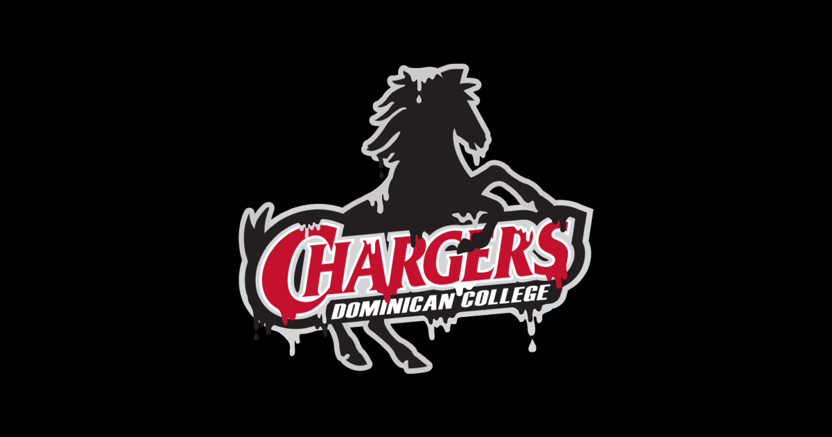 Dominican Chargers Dripping logo - Dominican College - Sticker | TeePublic