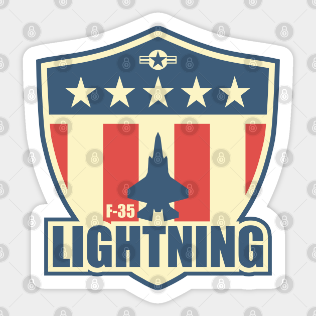 F-35 Lightning - F35 Joint Strike Fighter - Sticker | TeePublic