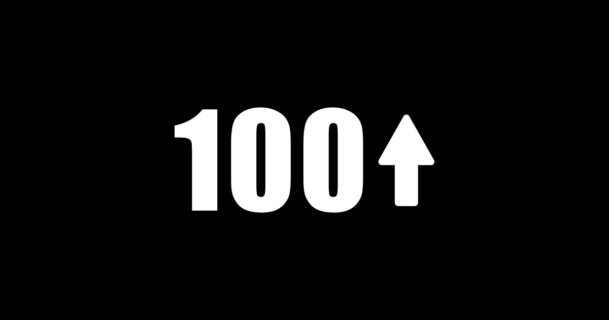 100 club - 100 - Sticker | TeePublic