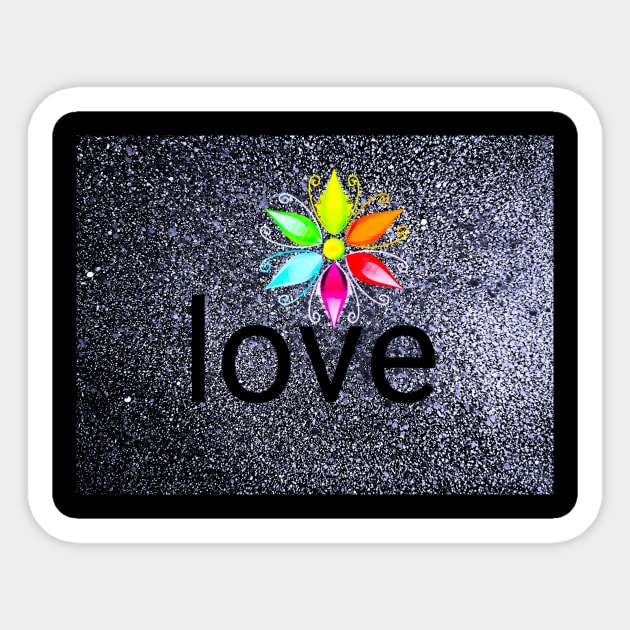 Love word logo - Word - Sticker | TeePublic