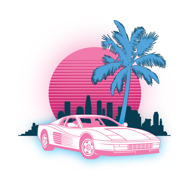 Miami Vice Testarossa - Miami Vice - T-Shirt | TeePublic