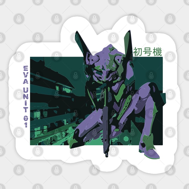 EVA UNIT 01 - Neon Genesis Evangelion - Sticker | TeePublic