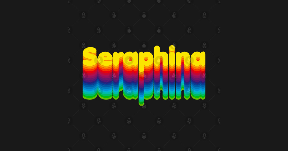 Rainbow Layers Seraphina Name Label - Rainbow Layers Seraphina Name ...