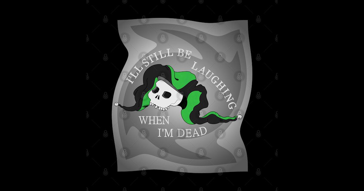 Still Laughing - Skull - Sticker | TeePublic