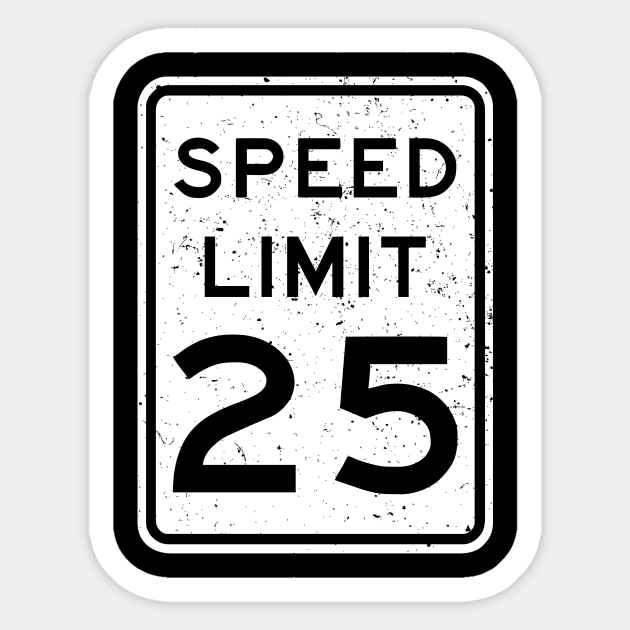 Speed Limit 25 MPH - Runner Funny Traffic Sign - Speed Limit 25 Mph ...