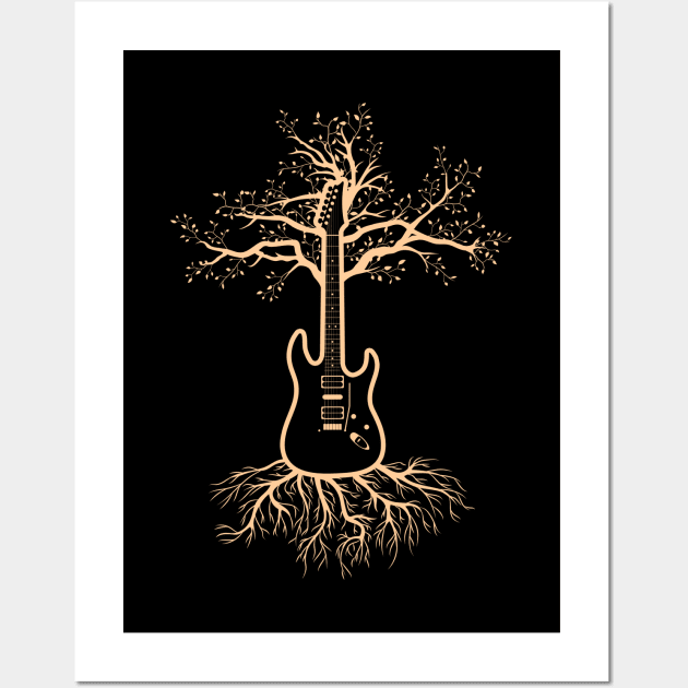 Guitar Tree Of Life - Guitar Tree - Posters and Art Prints | TeePublic