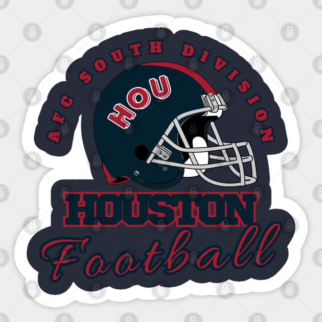 Houston Football Vintage Style - Houston Texans - Sticker | TeePublic