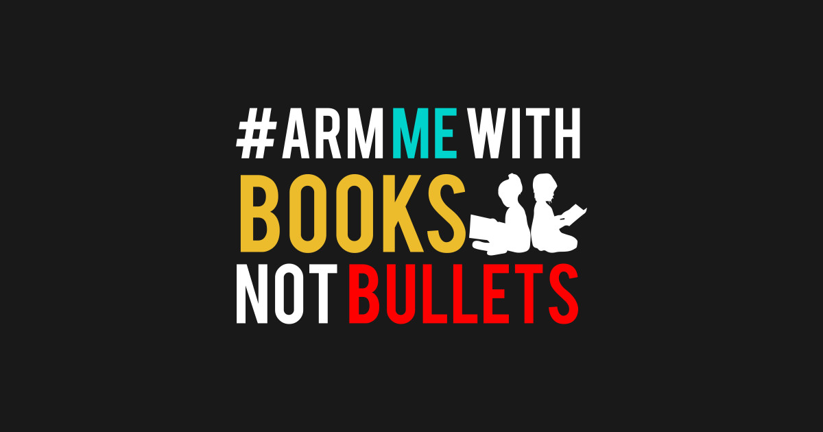 Arm Me With Books not Bullets - Arm Me With Books Not Bullets - Hoodie ...