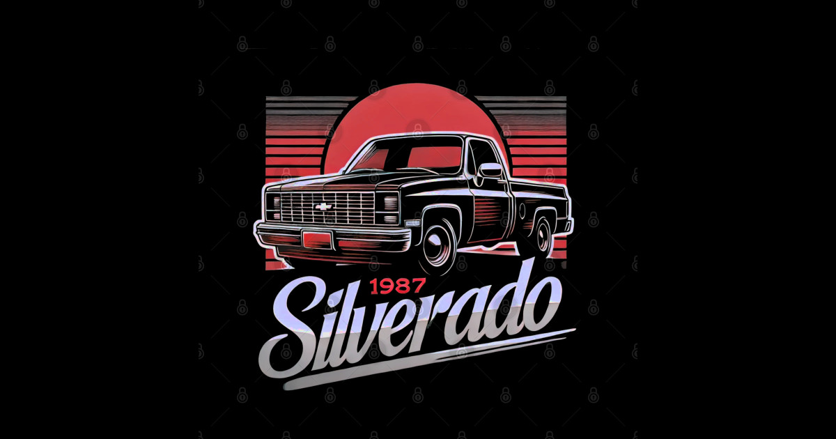Square Body Chevy Silverado Truck - Chevy Silverado - Sticker | TeePublic